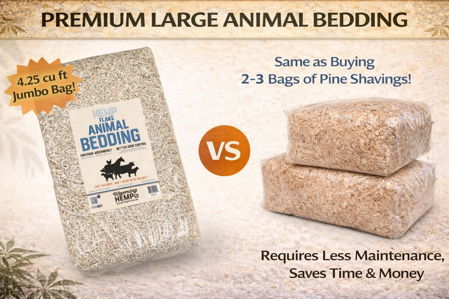 How to Use Wyoming Hemp Company’s Animal Bedding for Large Animals and